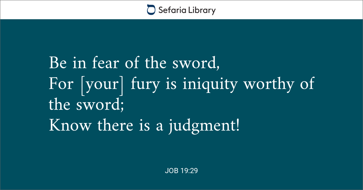 Job 19:29