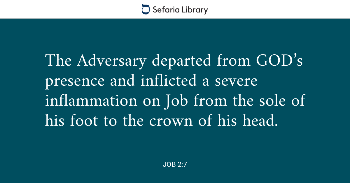 Job 2:7 | Sefaria Library