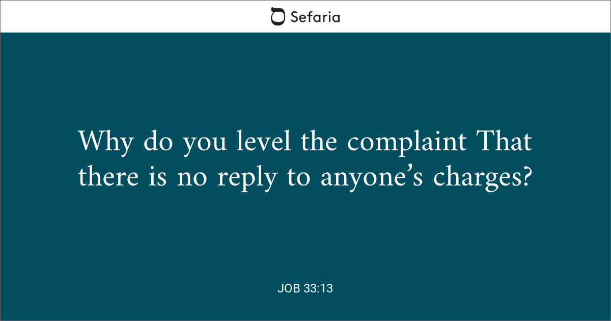 Job 33:13