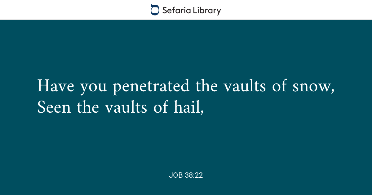 Job 38:22