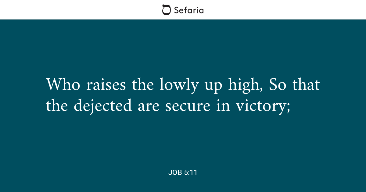 Job 5:11