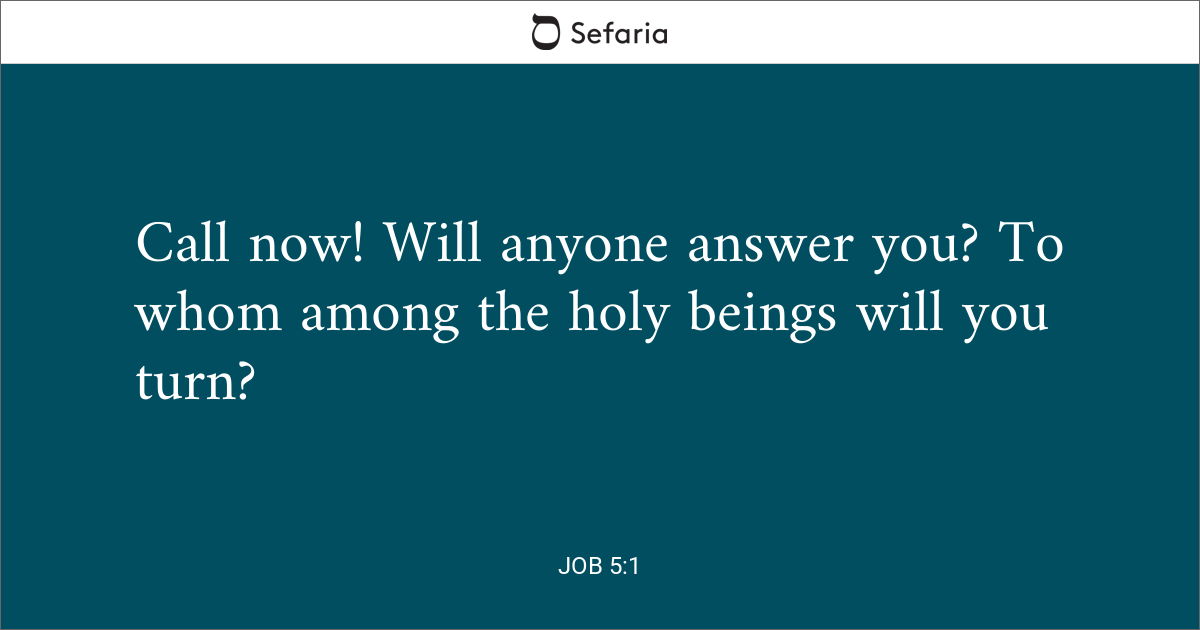 Job 5:1