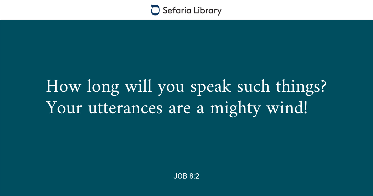 Job 8:2