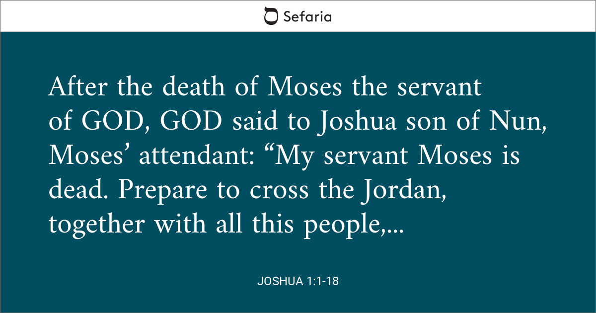 Joshua 1:1-18