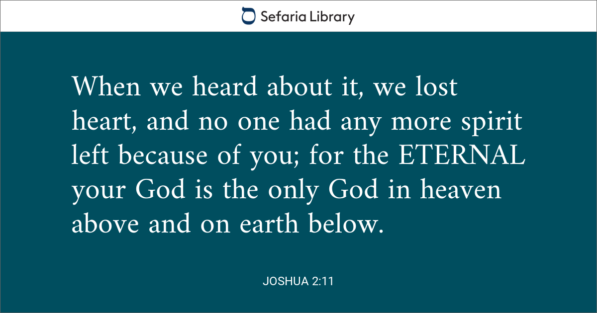 Joshua 2:11