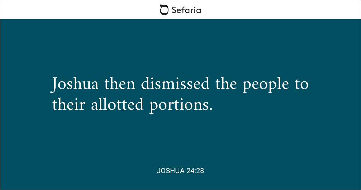 Joshua 24:28