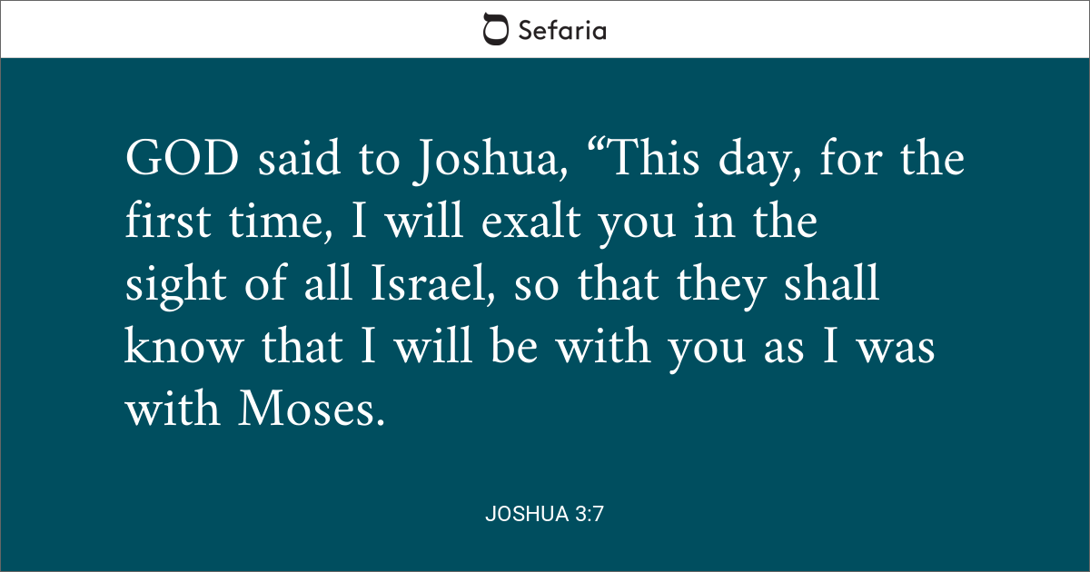Joshua 3:7