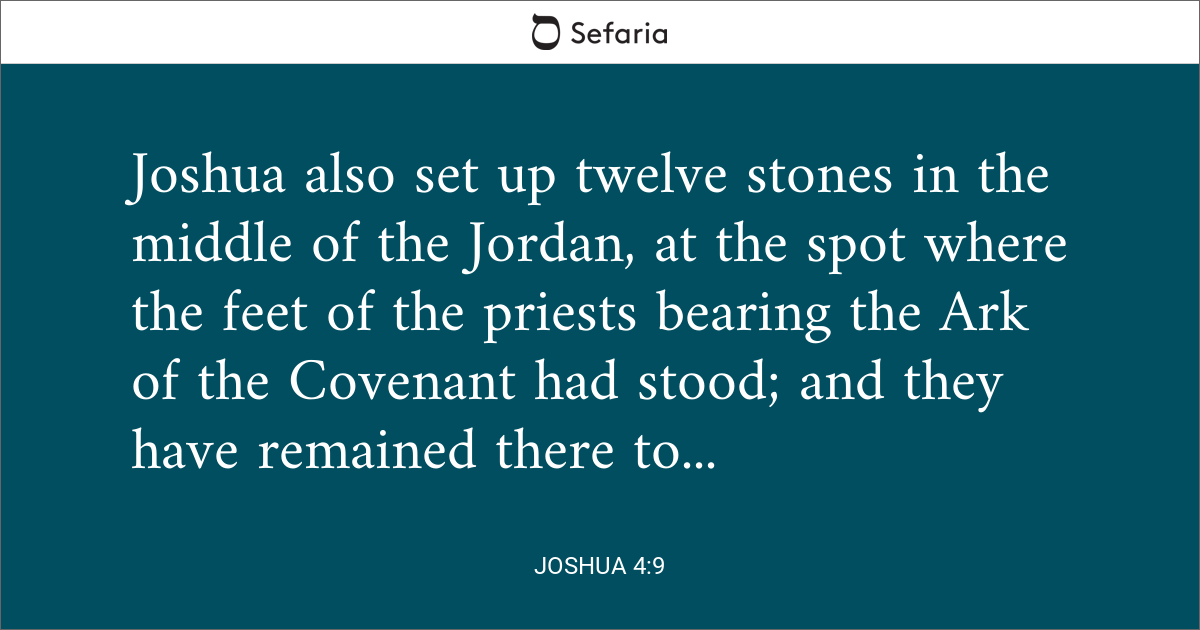 Joshua 4:9