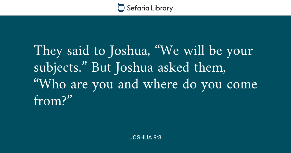 Joshua 9:8