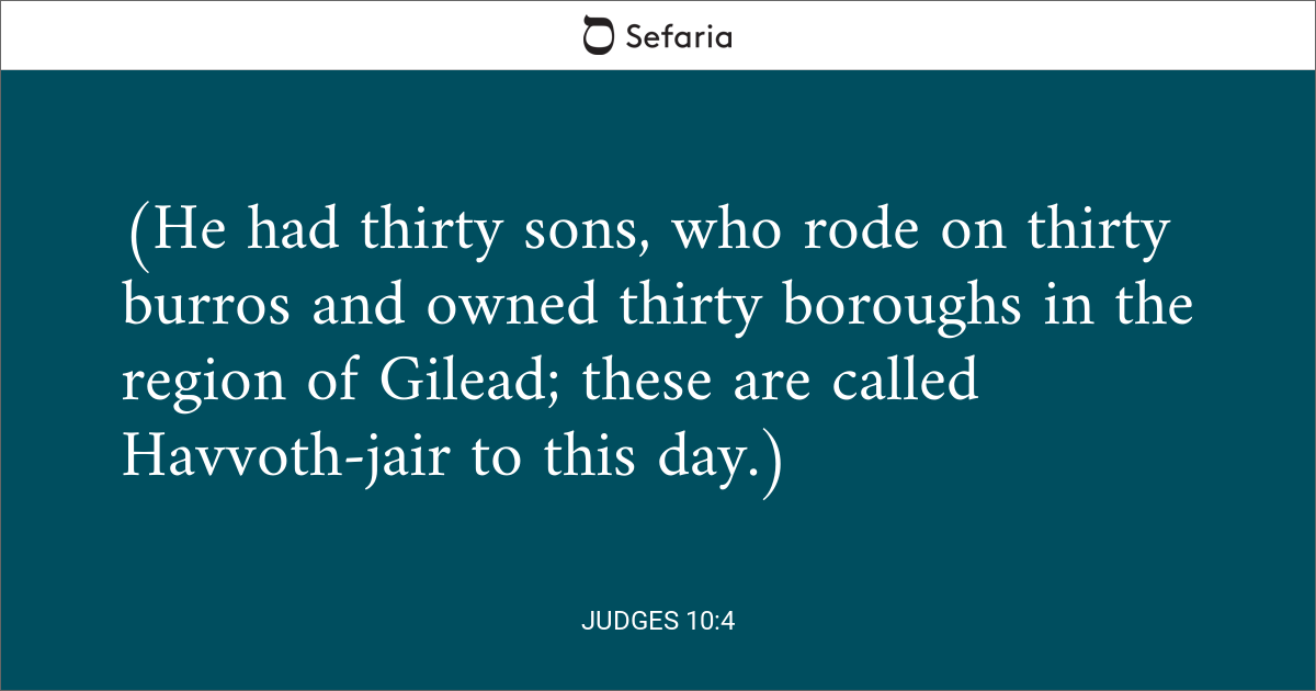 Judges 10:4