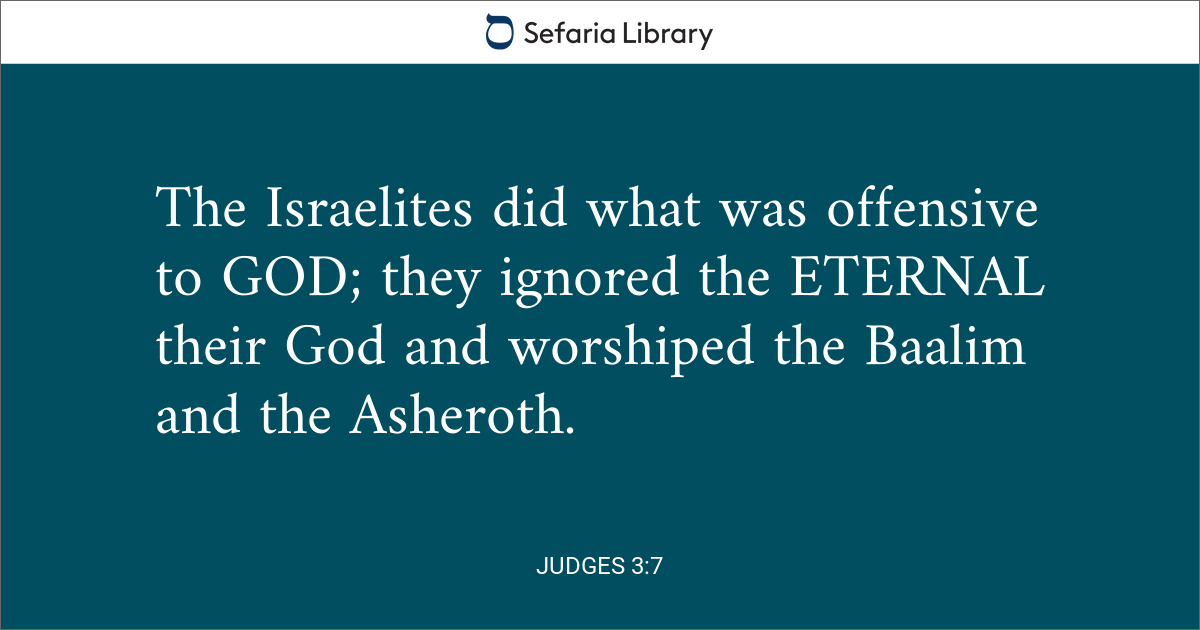 Judges 3:7
