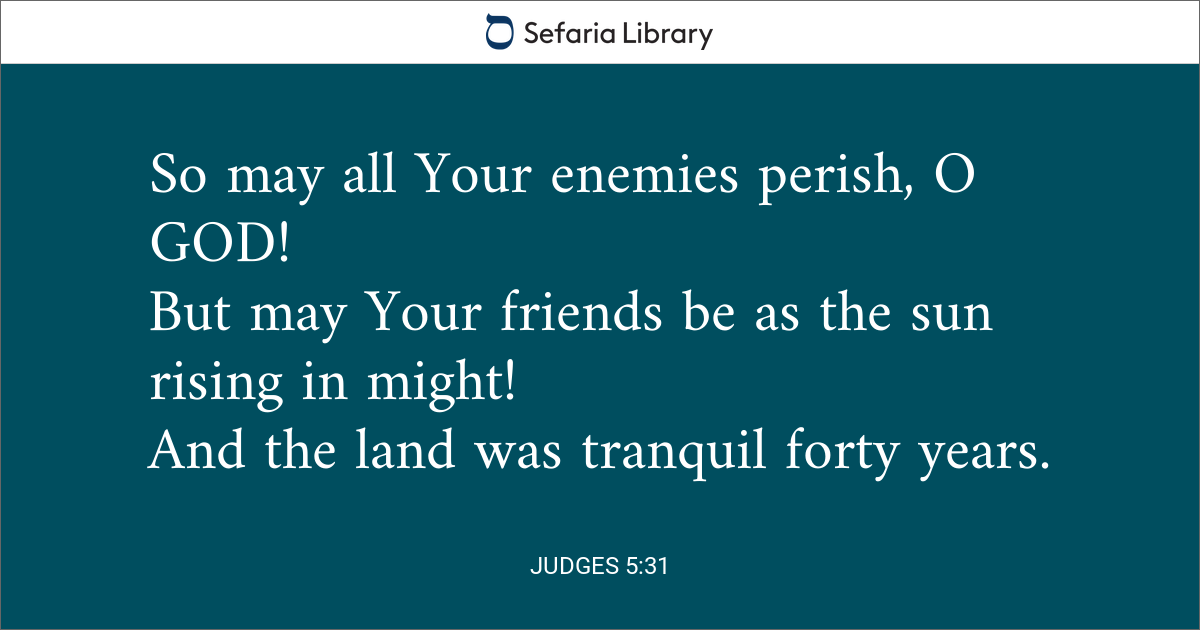 Judges 5:31