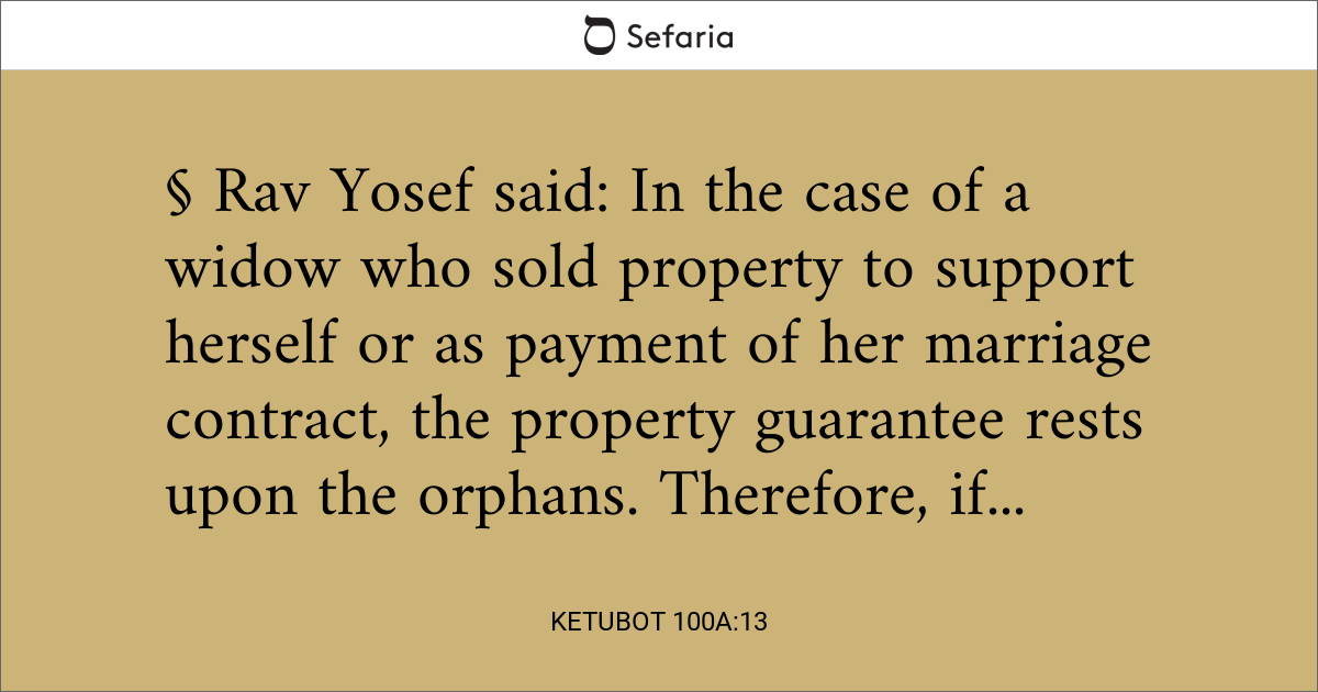 Ketubot 100a:13