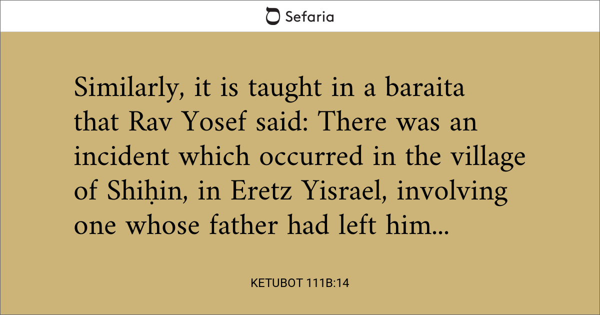 Ketubot 111b:14