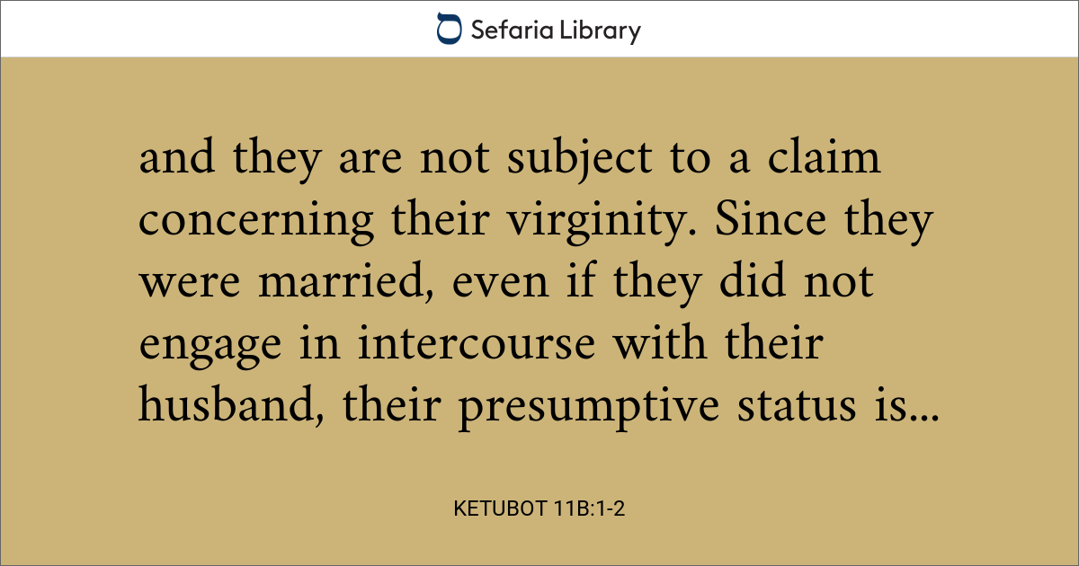 Ketubot 11b:1-2 | Sefaria Library