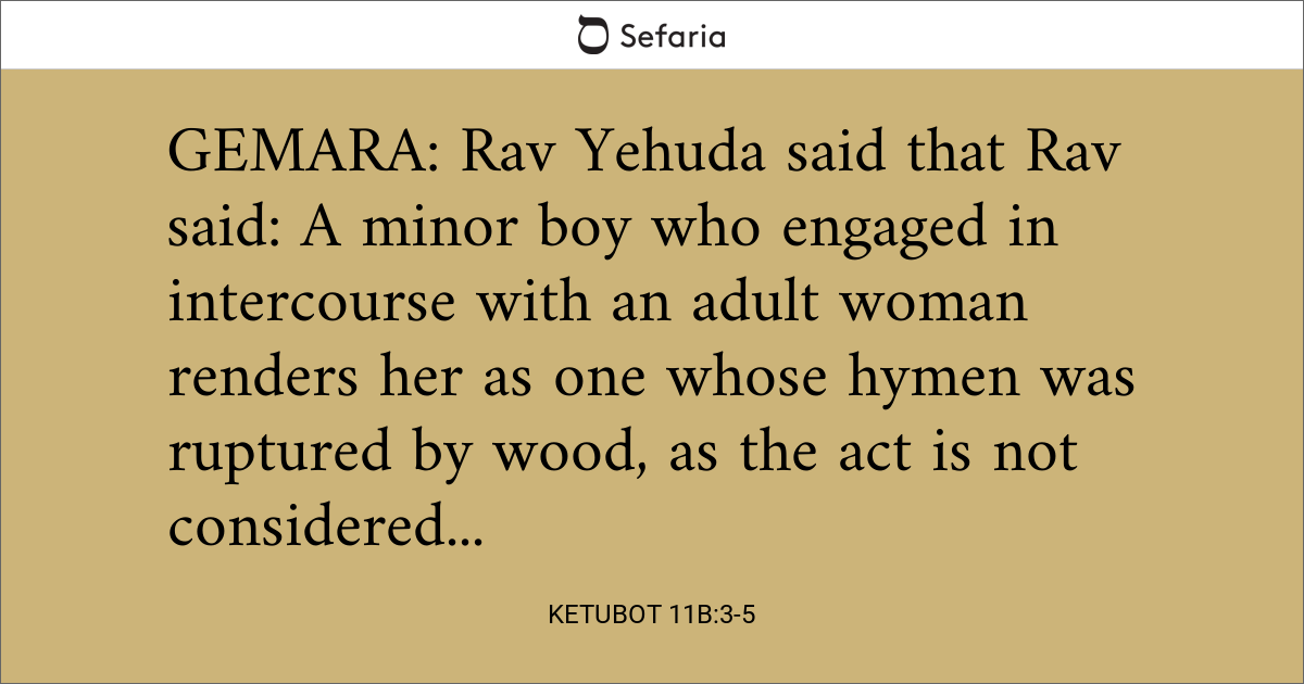 Ketubot 11b:3-5