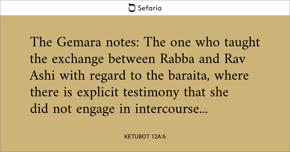 Ketubot 12a:6