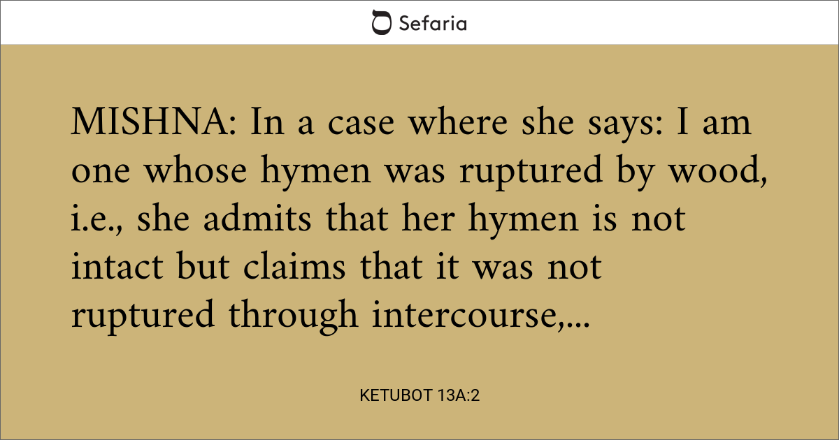 Ketubot 13a:2
