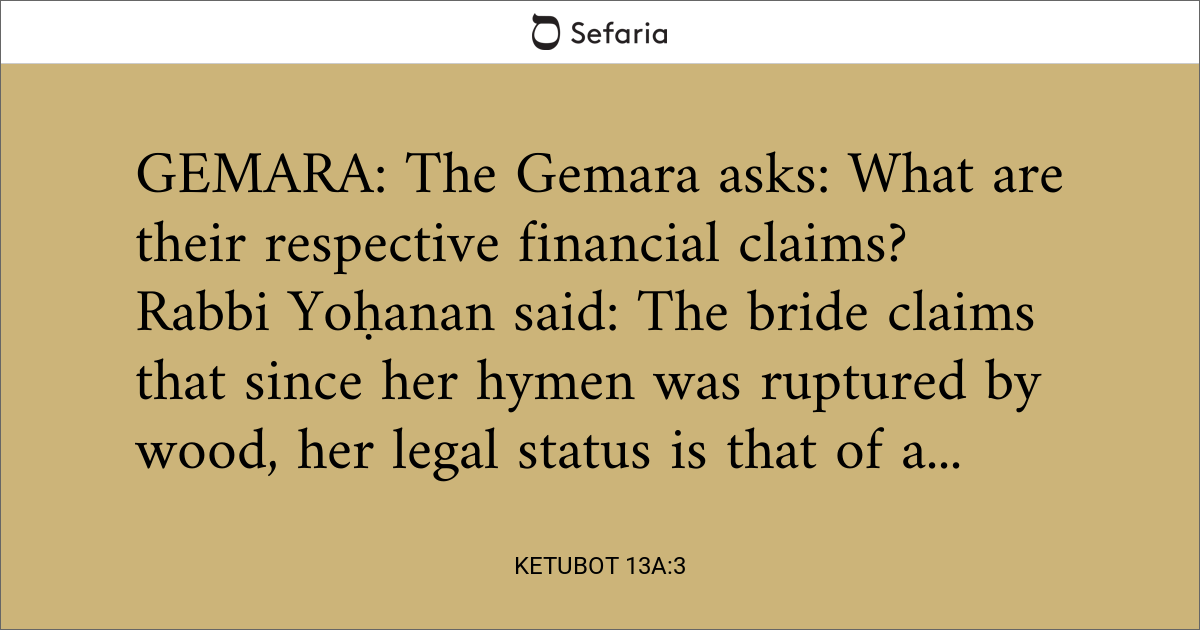 Ketubot 13a:3