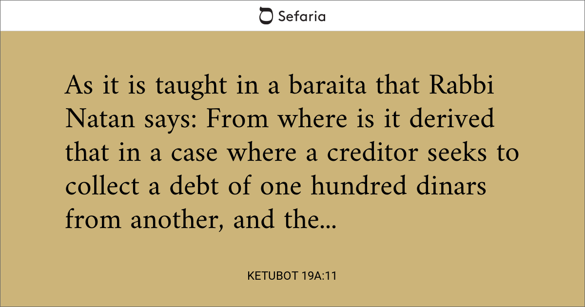 Ketubot 19a:11