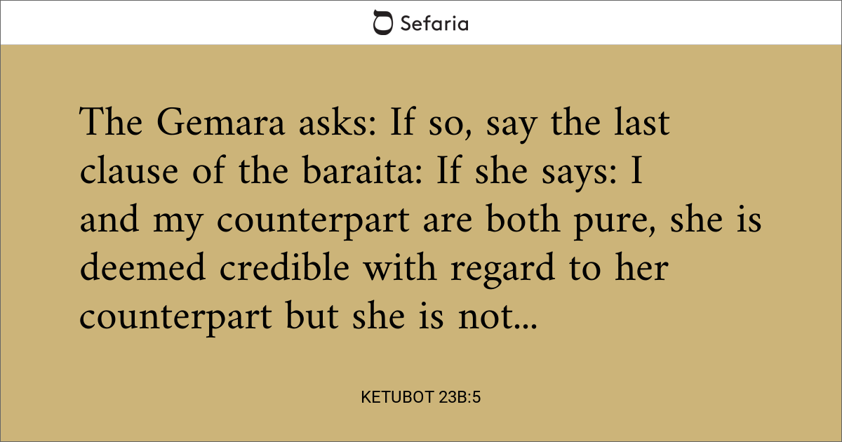 Ketubot 23b:5