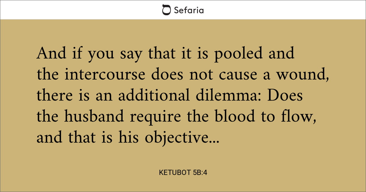 Ketubot 5b:4