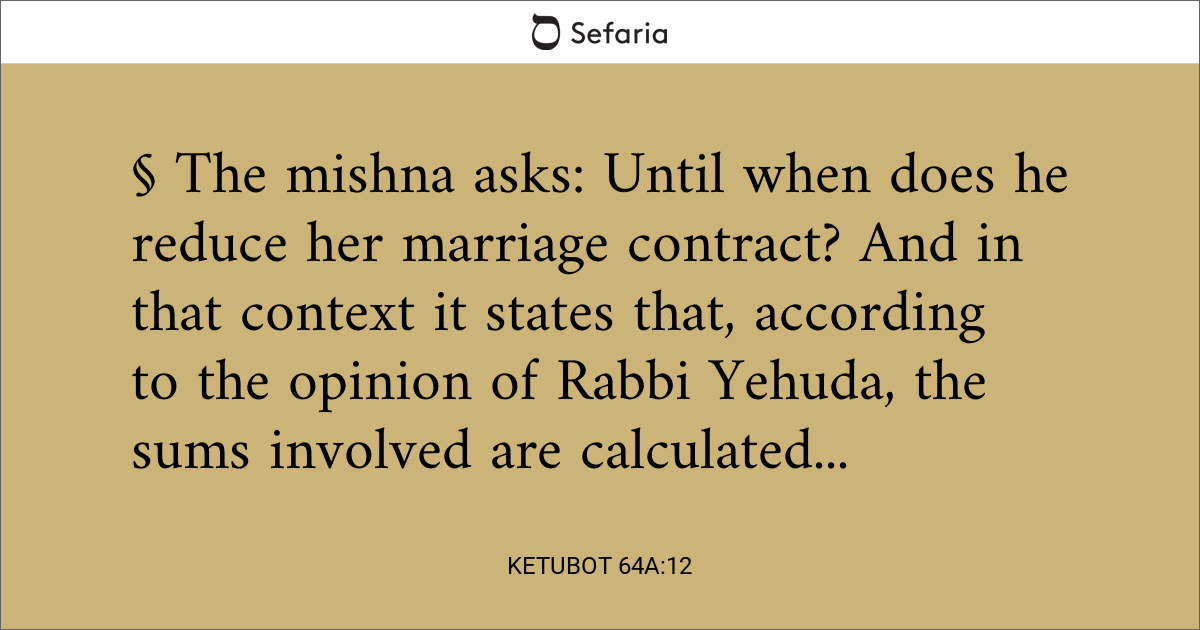 Ketubot 64a:12