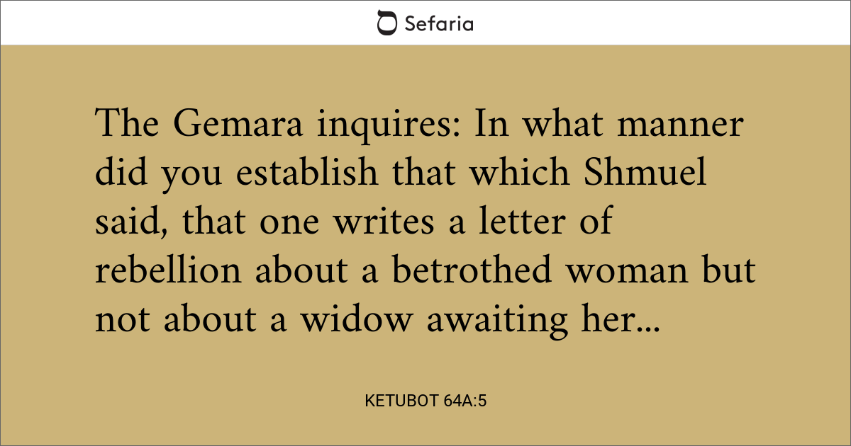 Ketubot 64a:5