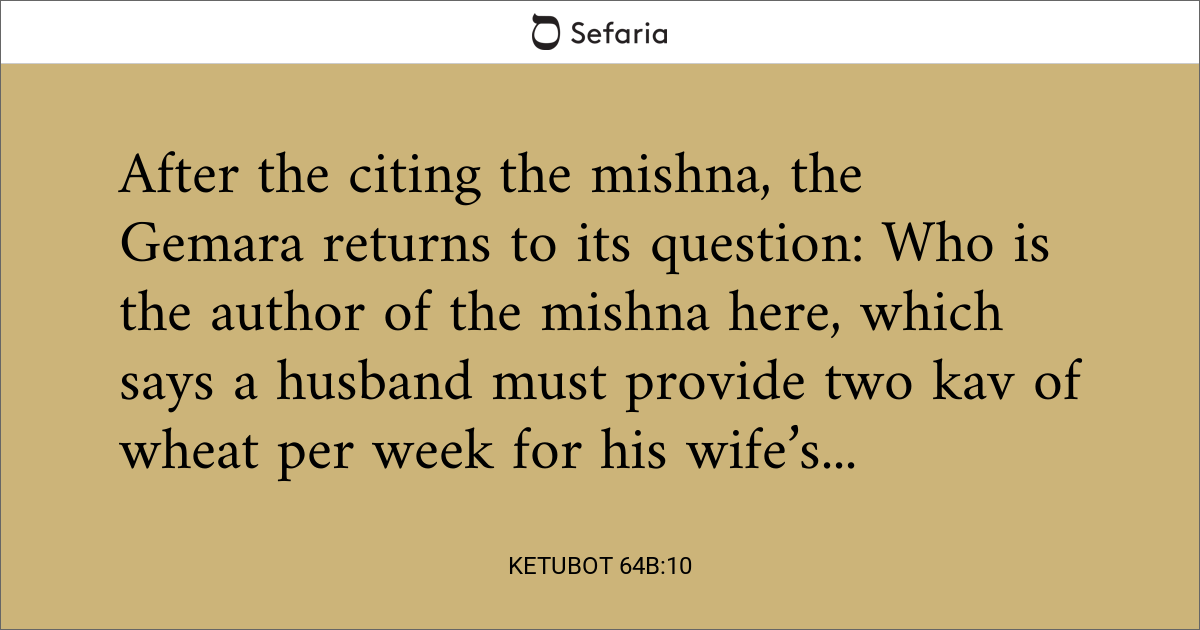 Ketubot 64b:10
