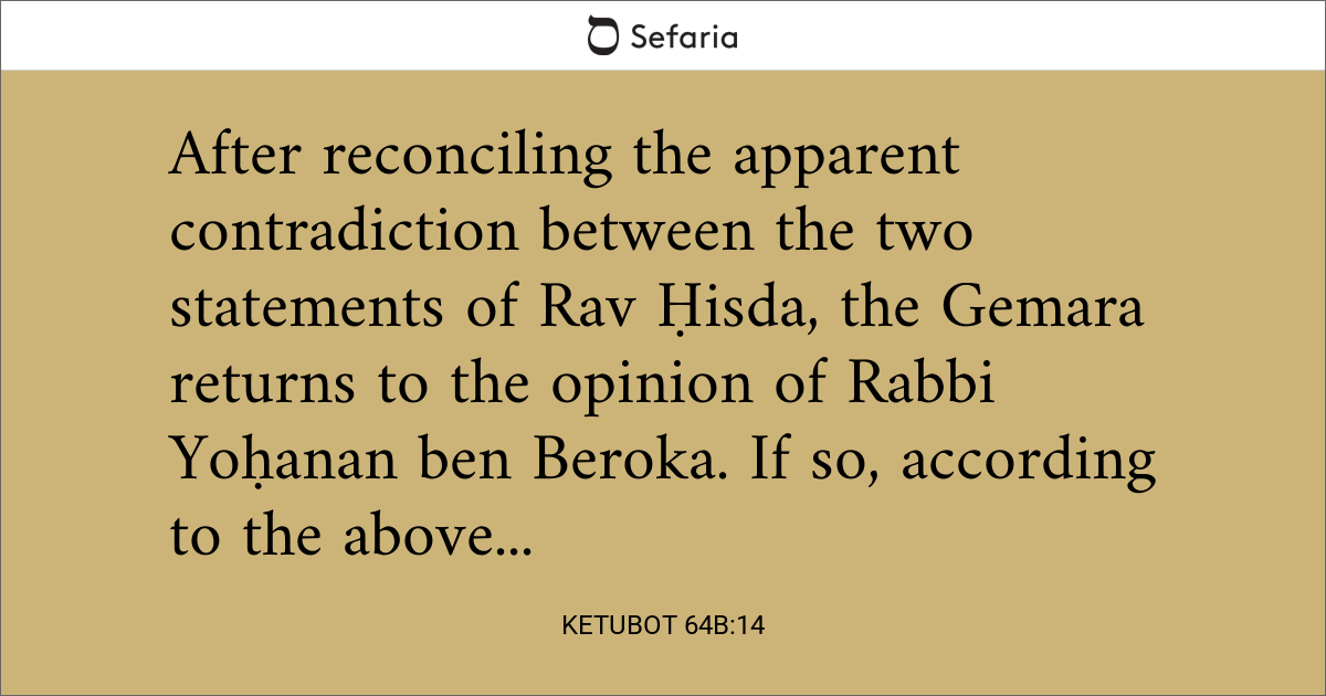 Ketubot 64b:14