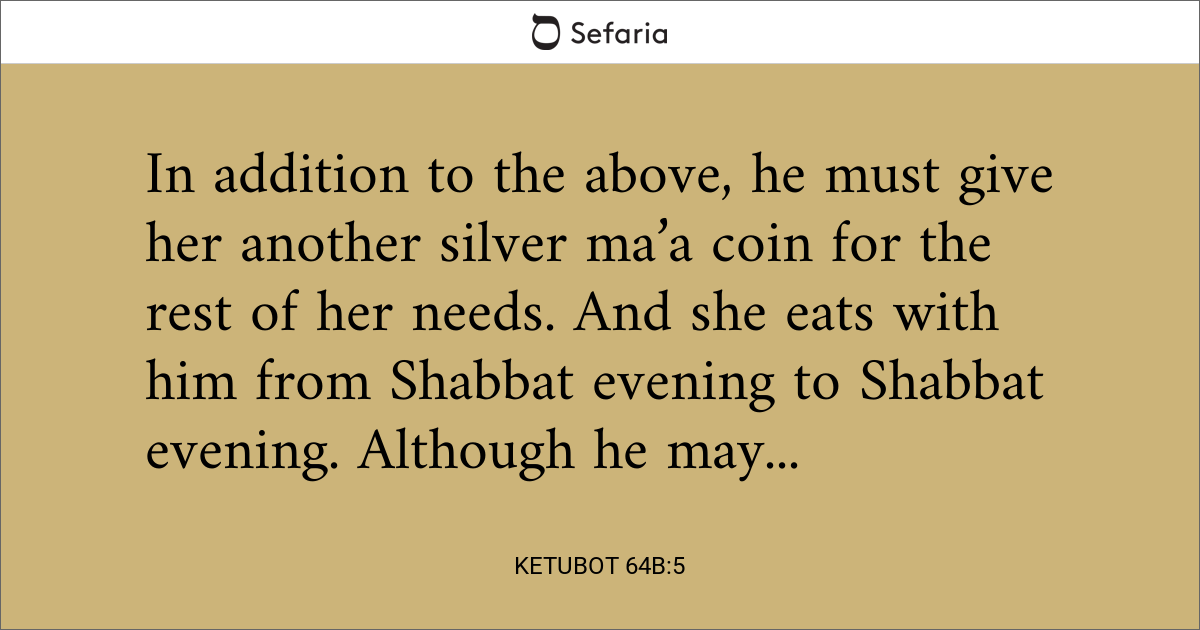 Ketubot 64b:5