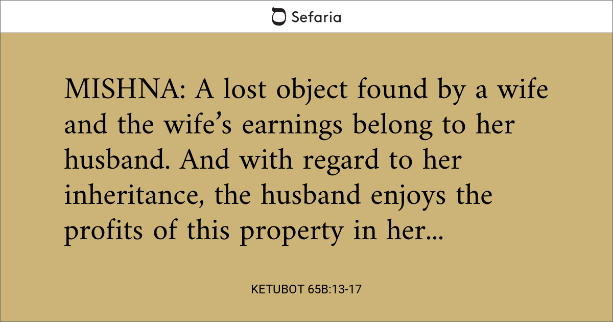 Ketubot 65b:13-17