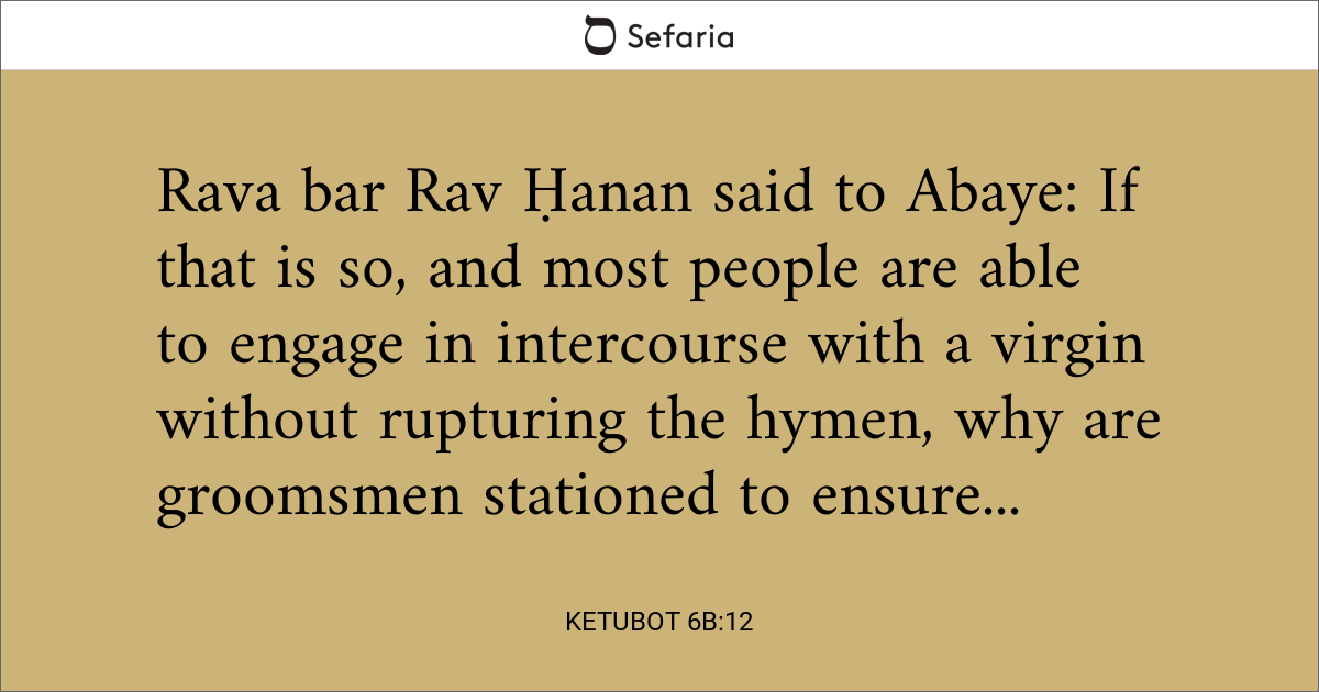 Ketubot 6b:12