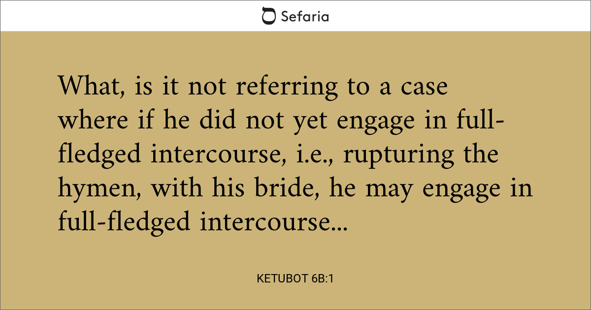 Ketubot 6b:1