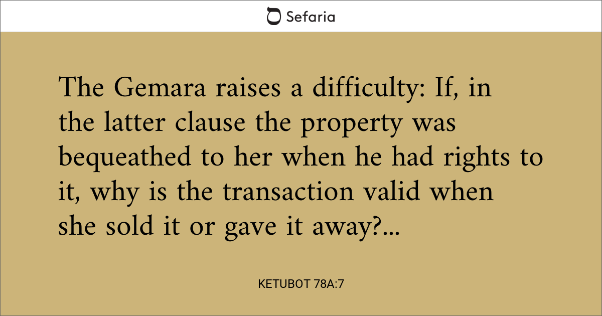 Ketubot 78a:7