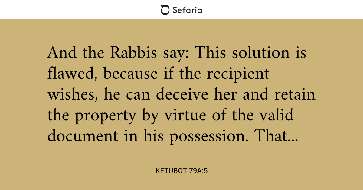 Ketubot 79a:5