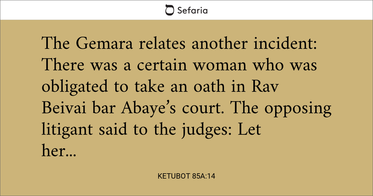 Ketubot 85a:14
