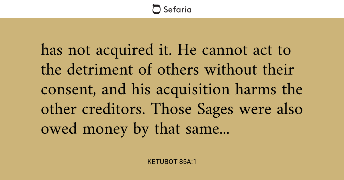 Ketubot 85a:1