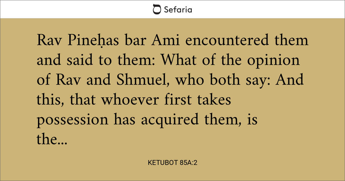 Ketubot 85a:2