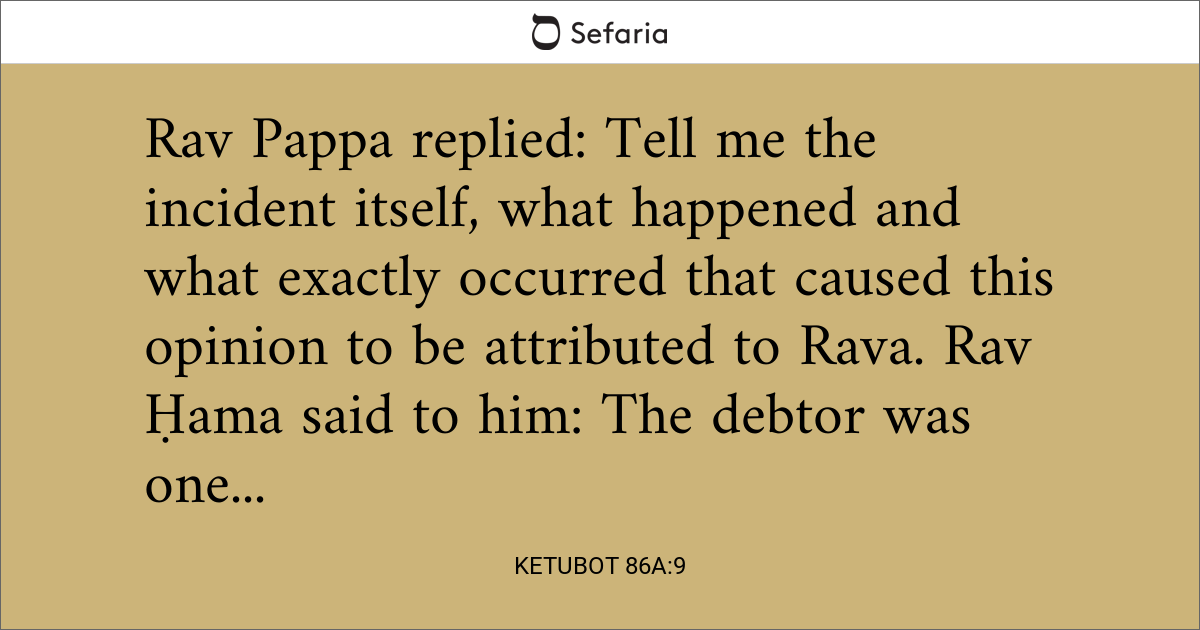 Ketubot 86a:9