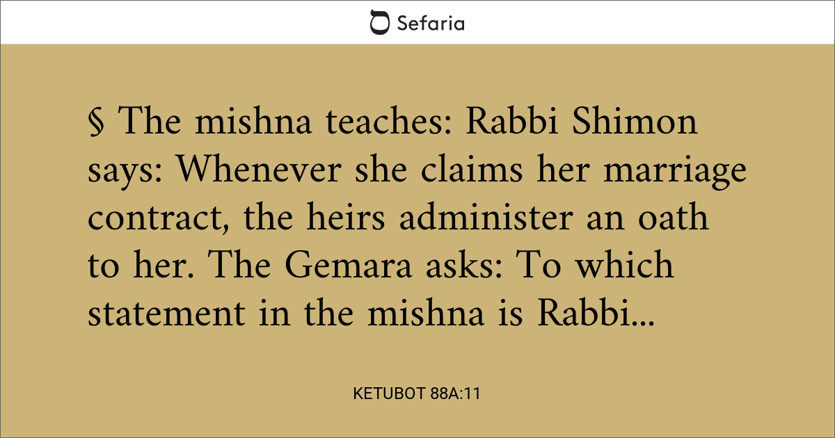 Ketubot 88a:11