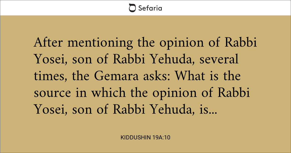 Kiddushin 19a:10