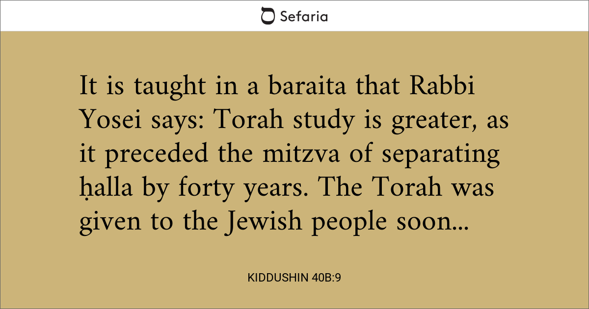Kiddushin 40b:9