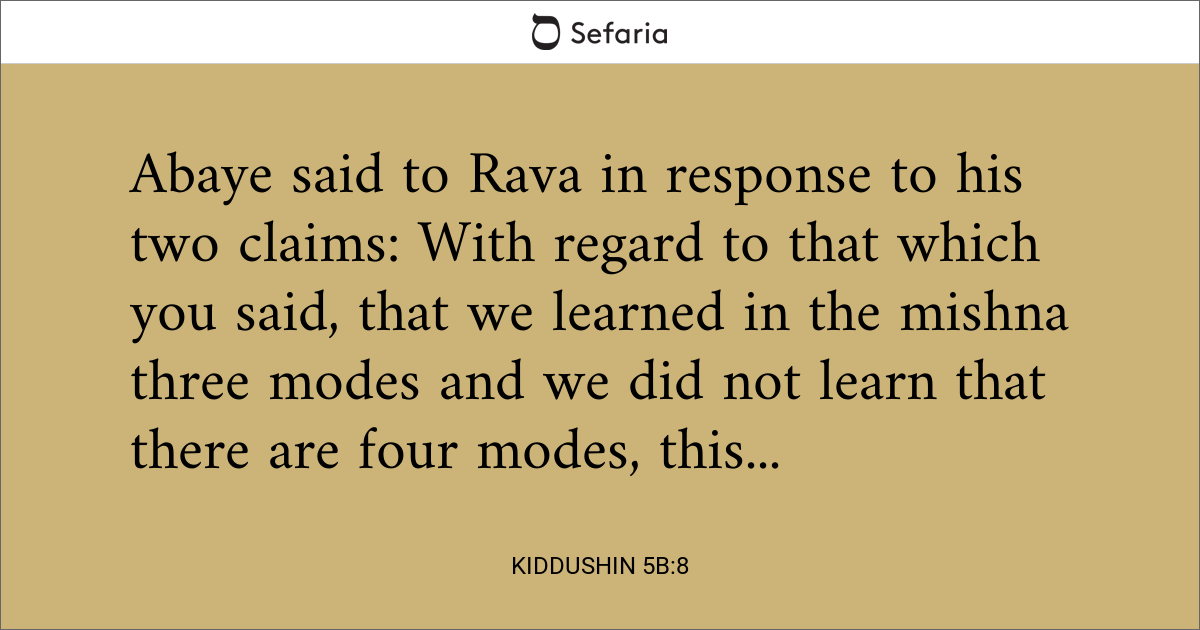 Kiddushin 5b:8