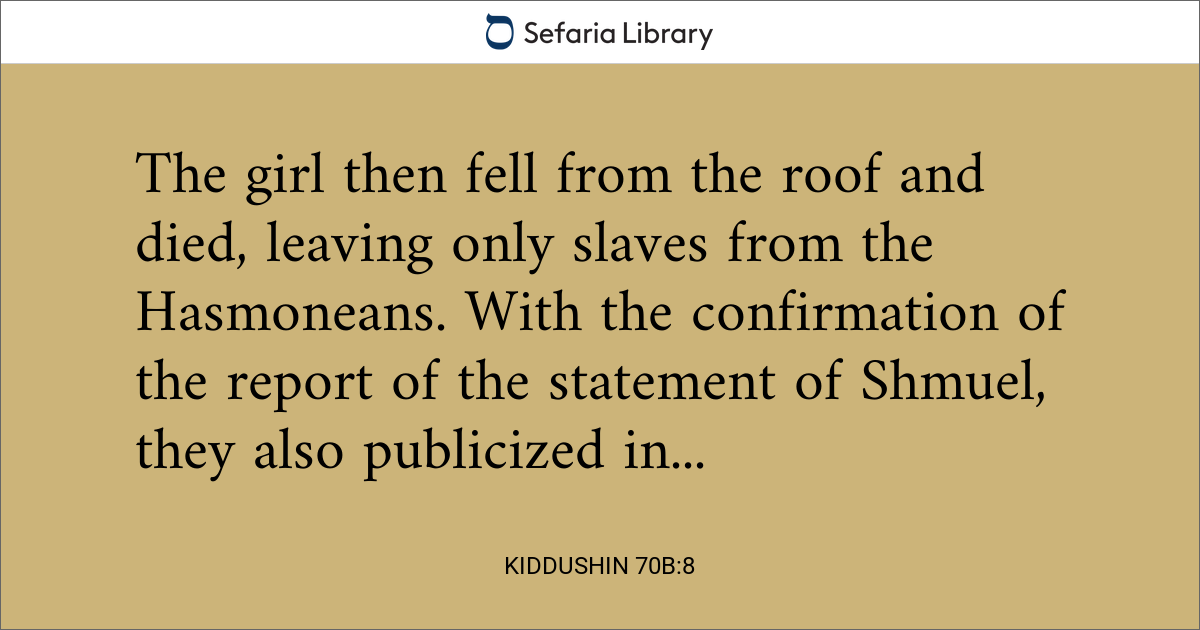 Kiddushin 70b:8