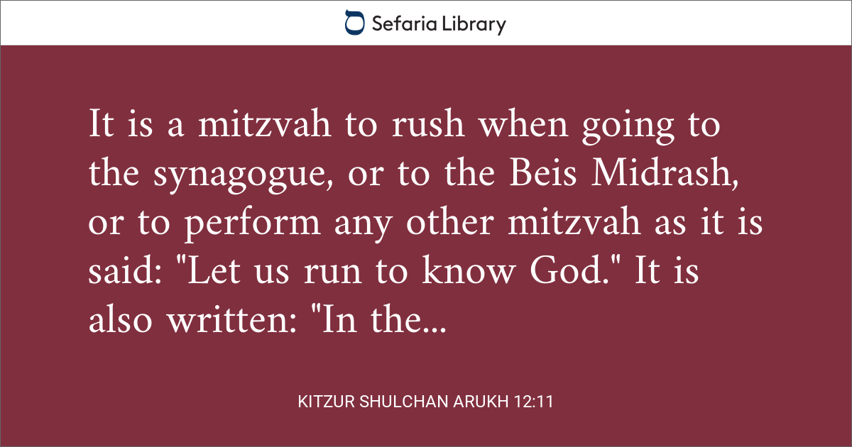 Kitzur Shulchan Arukh 12:11 | Sefaria Library