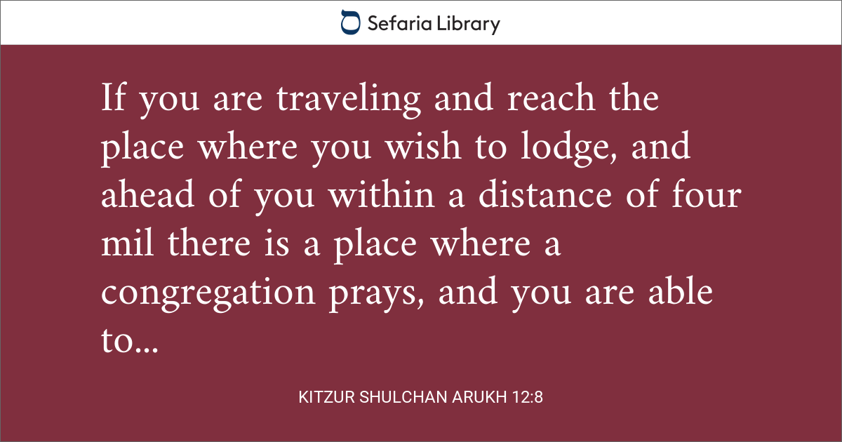 Kitzur Shulchan Arukh 12:8