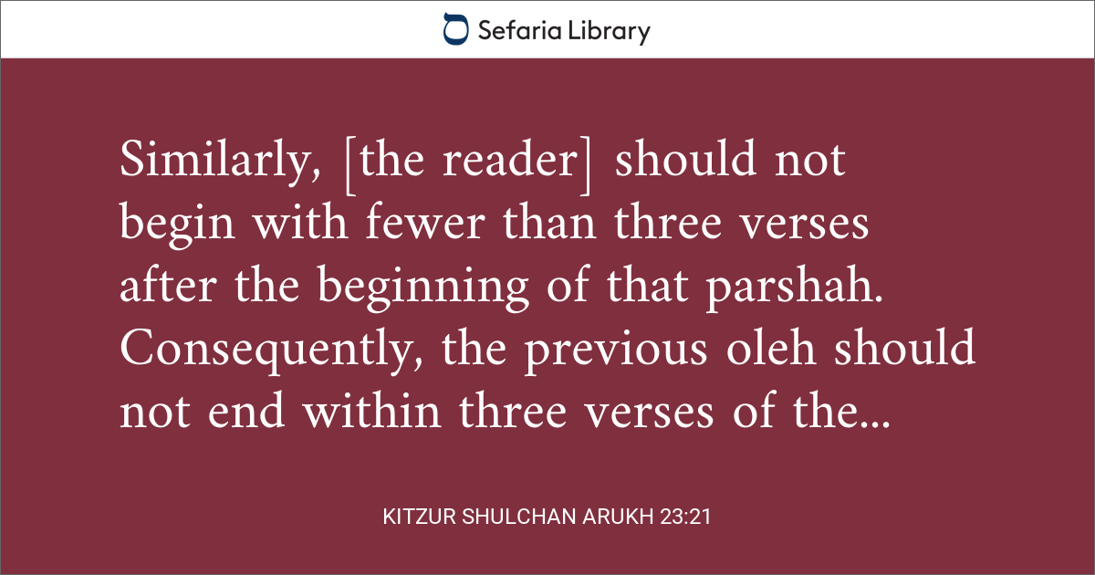 Kitzur Shulchan Arukh 23:21 | Sefaria Library