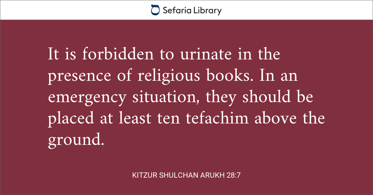 Kitzur Shulchan Arukh 28:7 | Sefaria Library