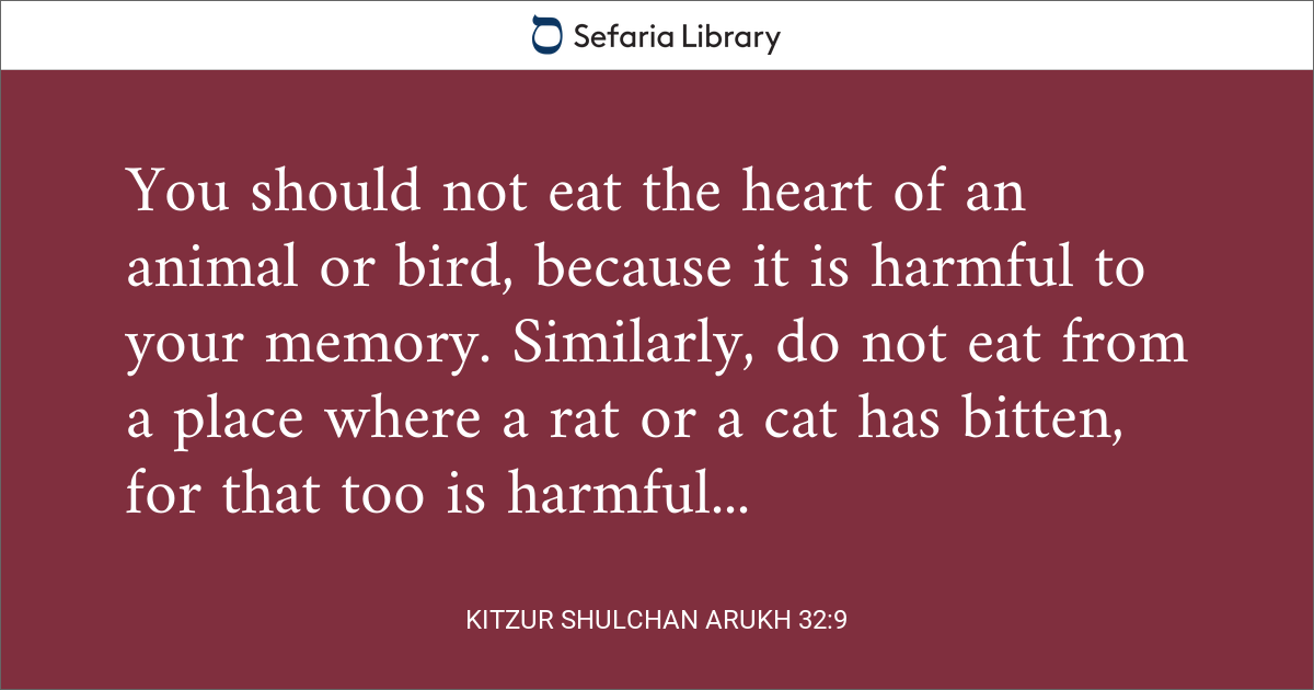 Kitzur Shulchan Arukh 32:9 | Sefaria Library